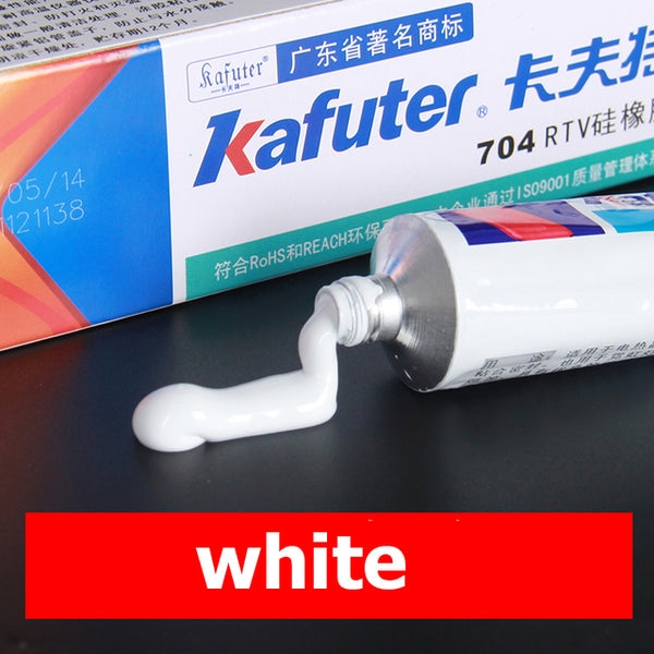 Kafuter K-704 White Silicone Rubber RTV Adhesive | Enigma Component Shop Ltd