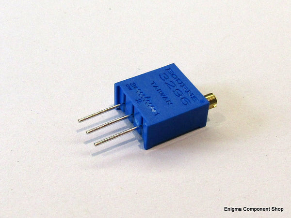 Bourns 25-turn precision preset 3296W - 50K | Enigma Component Shop Ltd