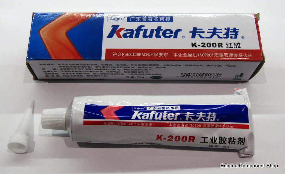 Kafuter K-200R Red Threadlocking adhesive 75g – Enigma Component Shop Ltd.